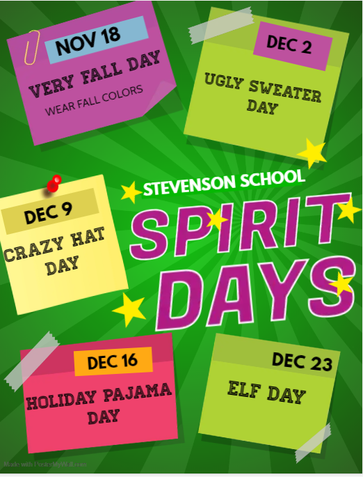spirit days | Stevenson Elementary School