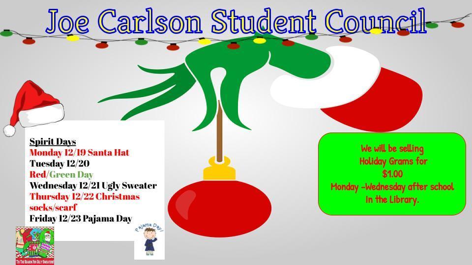 Christmas Spirit Week | Joe Carlson Elementary School