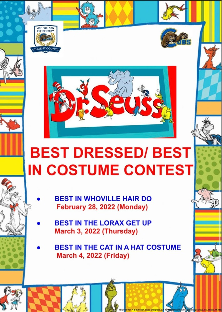 Dr. Seuss Spirit Week Contest | Joe Carlson Elementary School